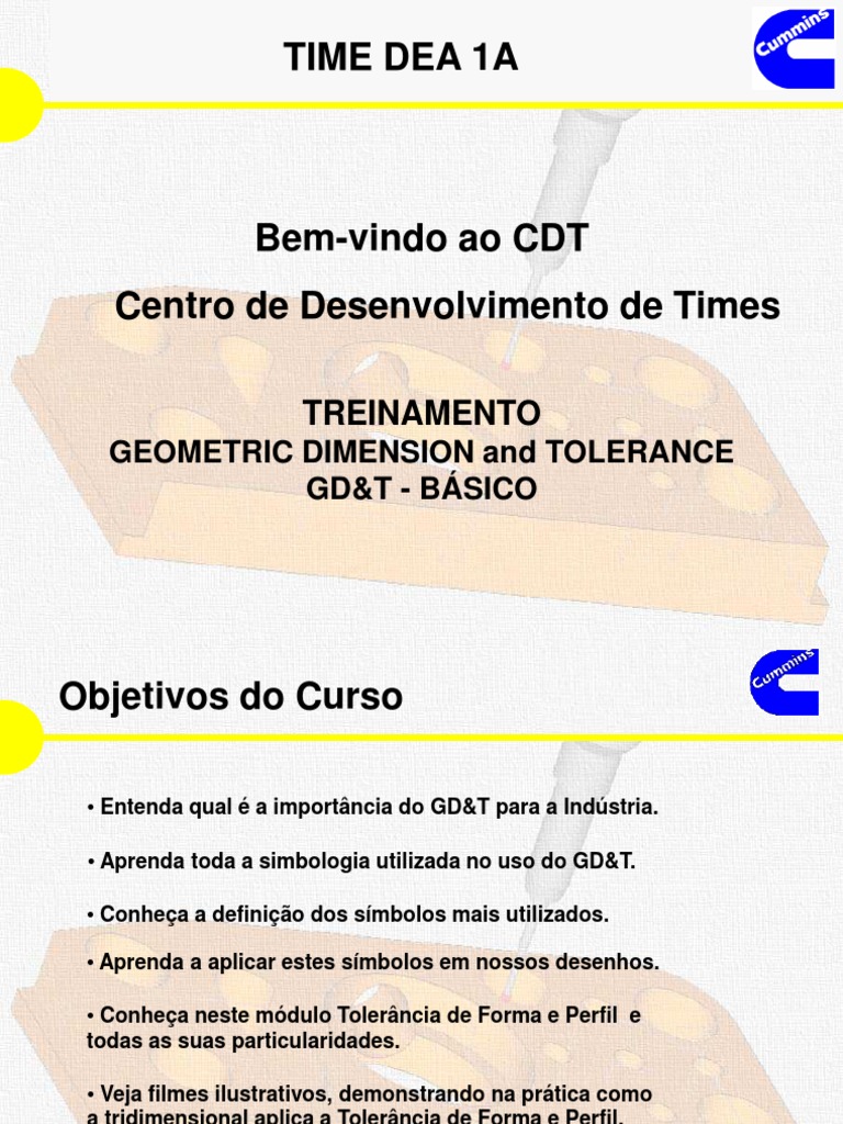 Curso GD&T Básico - Fábrica | PDF | Medição | Geometria