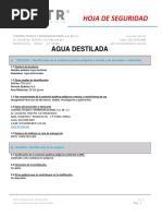 Hoja de Seguridad Del Agua | PDF | Toxicidad | Agua