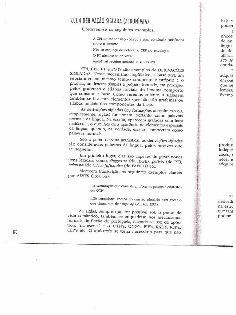 Derivação Siglada Acronímia | PDF