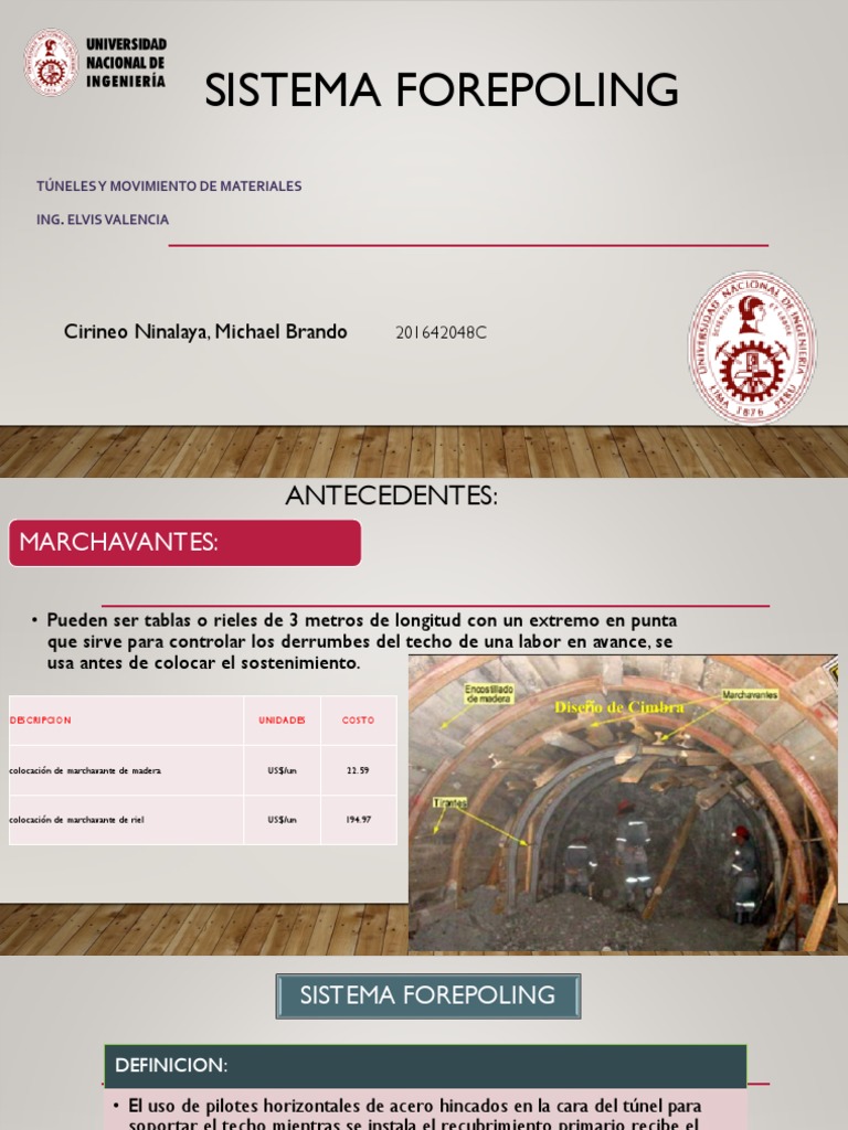Sistema Forepoling | PDF | Túnel | Acero