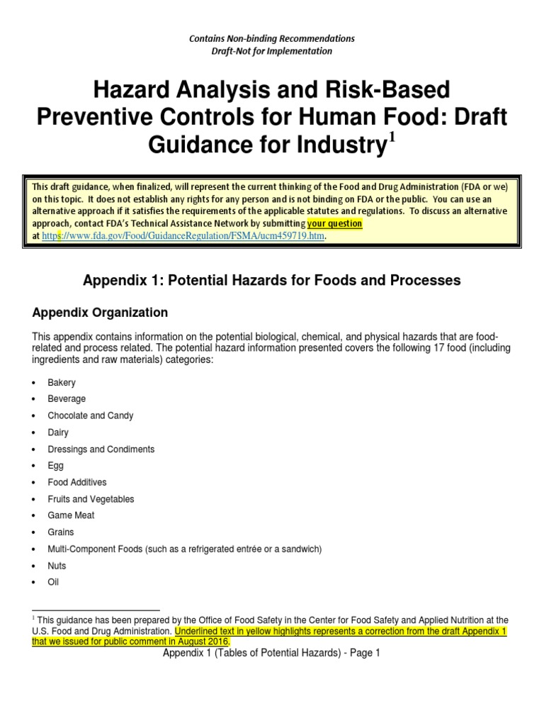 FDA Guidance | PDF | Food And Drug Administration | Foods