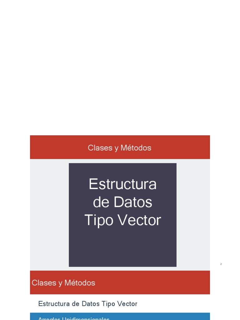 Sesion 2 Vectores | PDF | Estructura de datos de matriz | Objeto ...