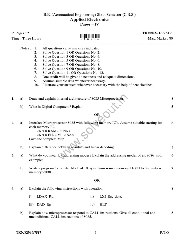Applied Electronics Watermark PDF | PDF | Random Access Memory ...