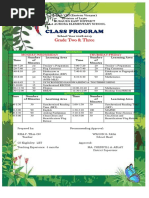 Sample of Multigrade Class Program | PDF | Learning
