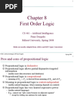 First Order Logic: Artificial Intelligence COSC-3112 Ms. Humaira Anwer | PDF | First Order Logic ...