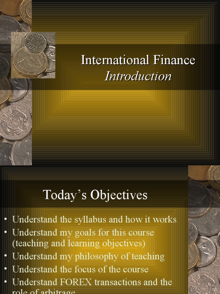 01 Introduction | PDF | Capital Account | Balance Of Payments