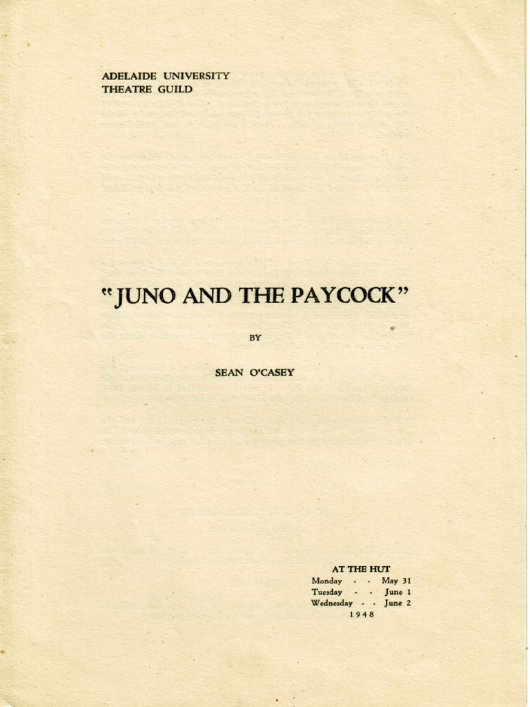 Juno and The Paycock | PDF | Irish Literature | County Dublin