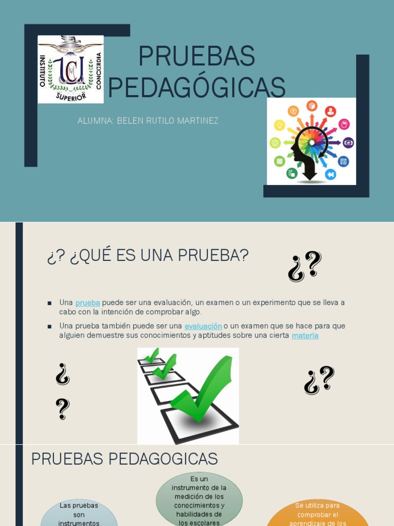 Pruebas Pedagógicas y Psicológicas | PDF | Inteligencia | Cociente de ...
