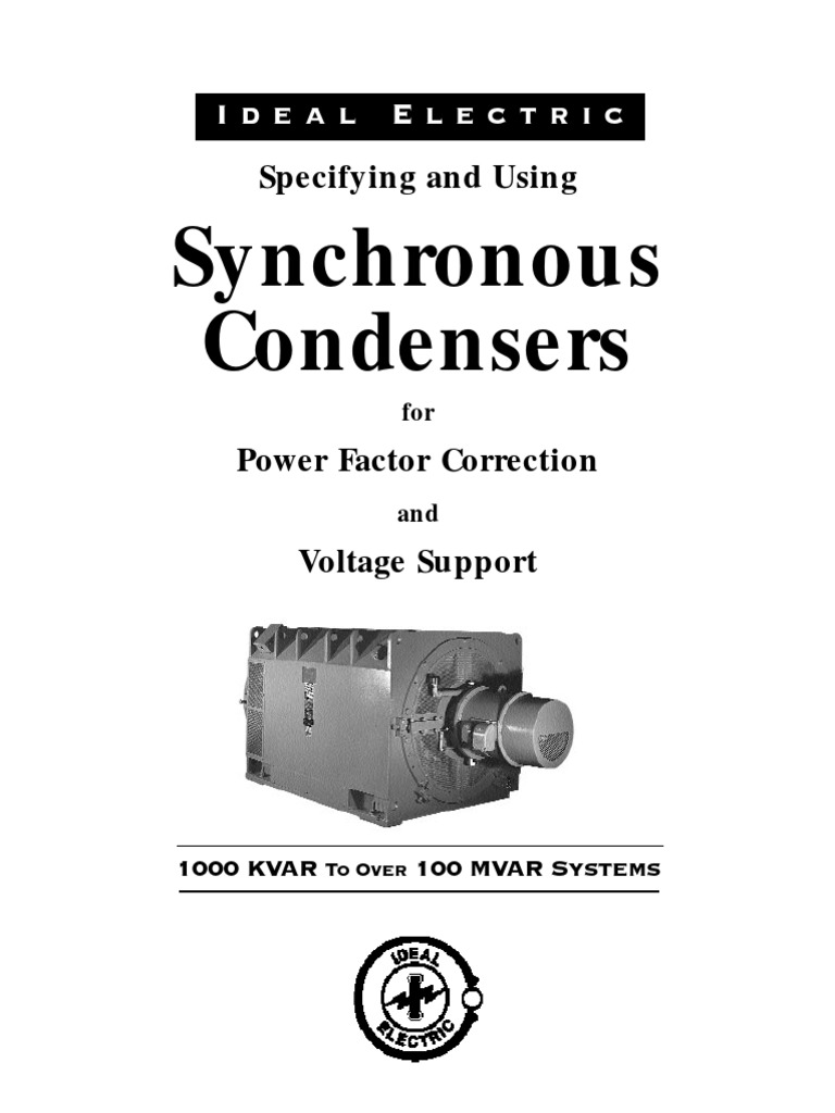 Synchronous Condensers | PDF | Capacitor | Electrical Components