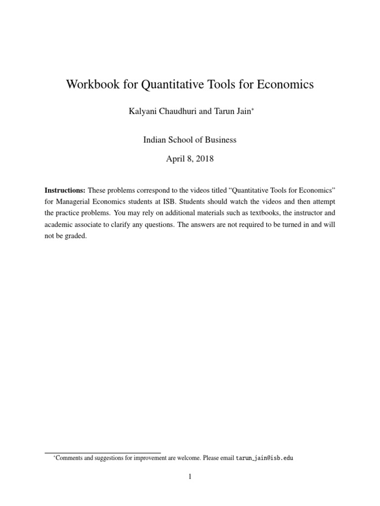 Quantitative Tools Exercise | PDF | Area | Quadratic Equation