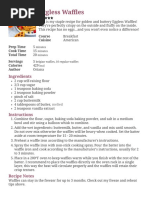 Preppy Kitchen Waffle Recipe | PDF | Waffle | Fat