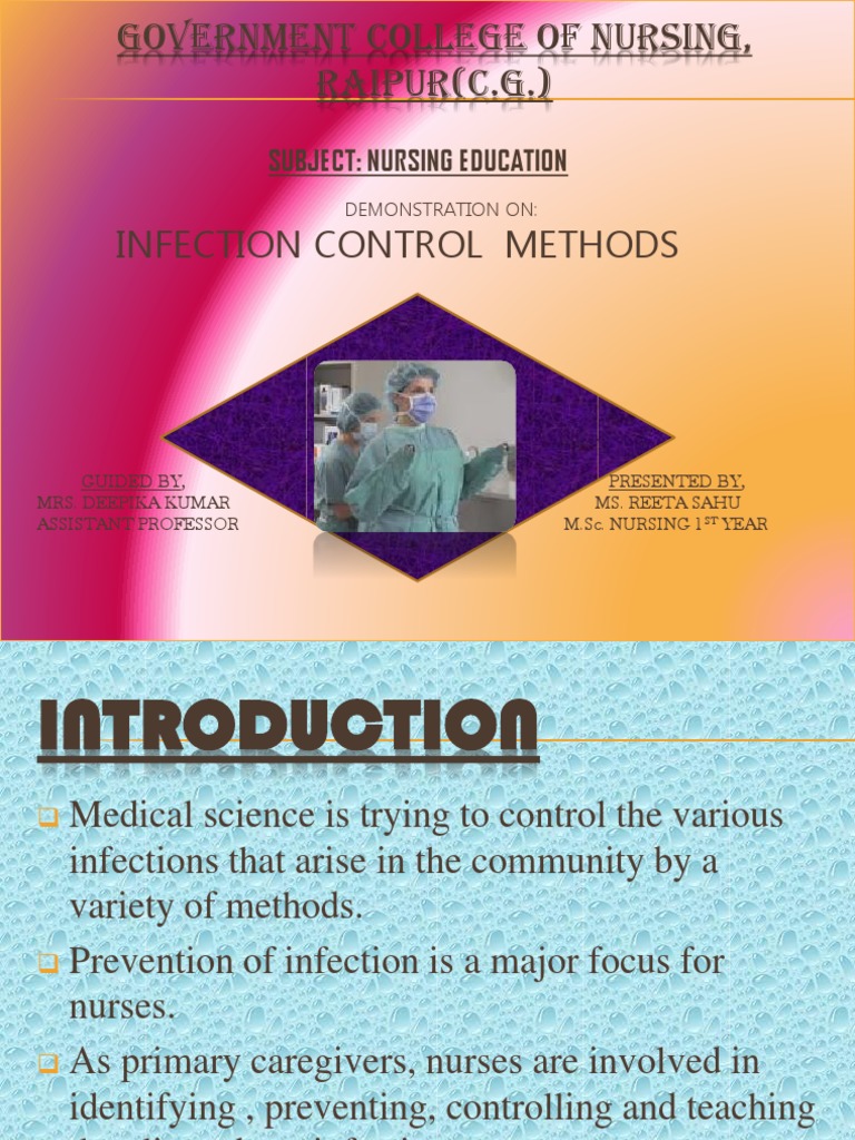 Infection Control Slides | PDF | Sterilization (Microbiology ...