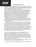 Welcome Address Tagalog | PDF