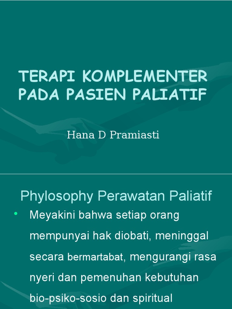 14 Terapi Komplementer Pada Pasien Paliatif | PDF