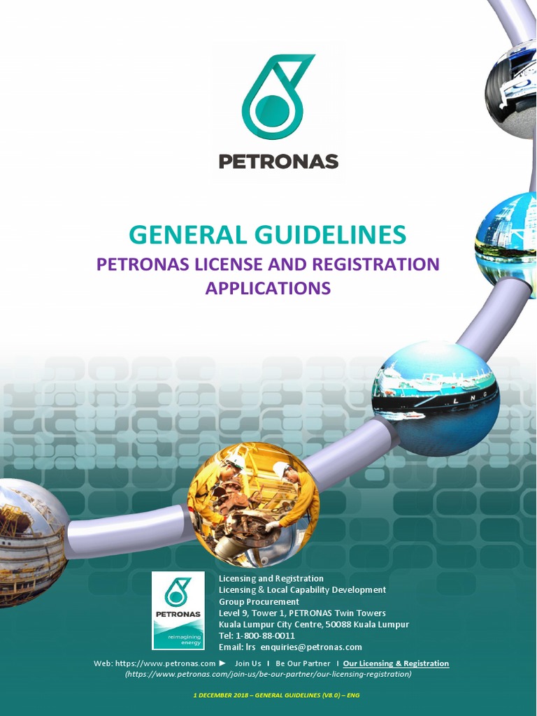 GENERAL GUIDELINES - PETRONAS License & Registration Applications v8.0 ...
