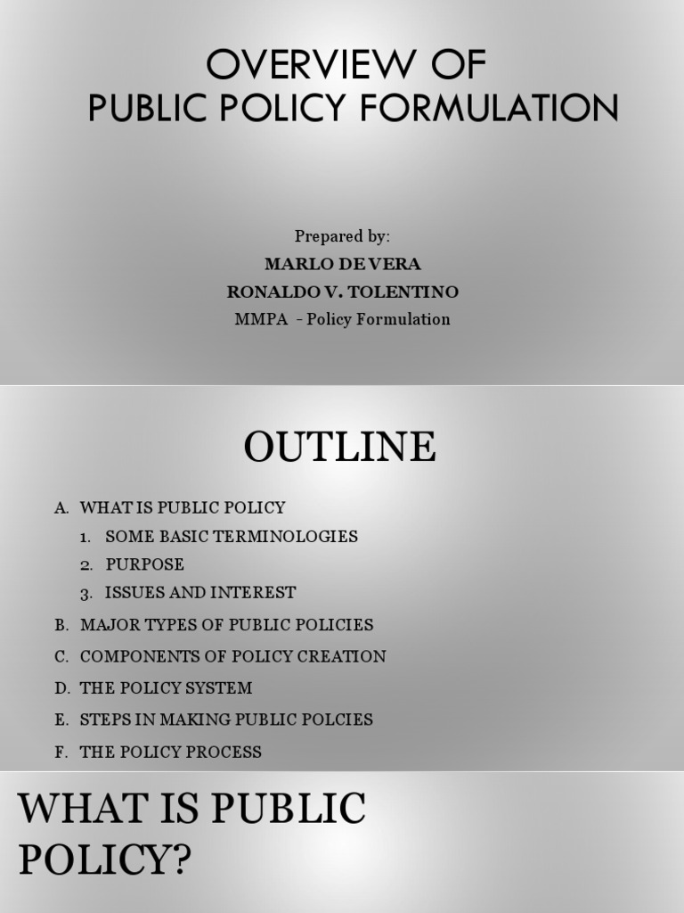 Public Policy | PDF | Policy | Evaluation