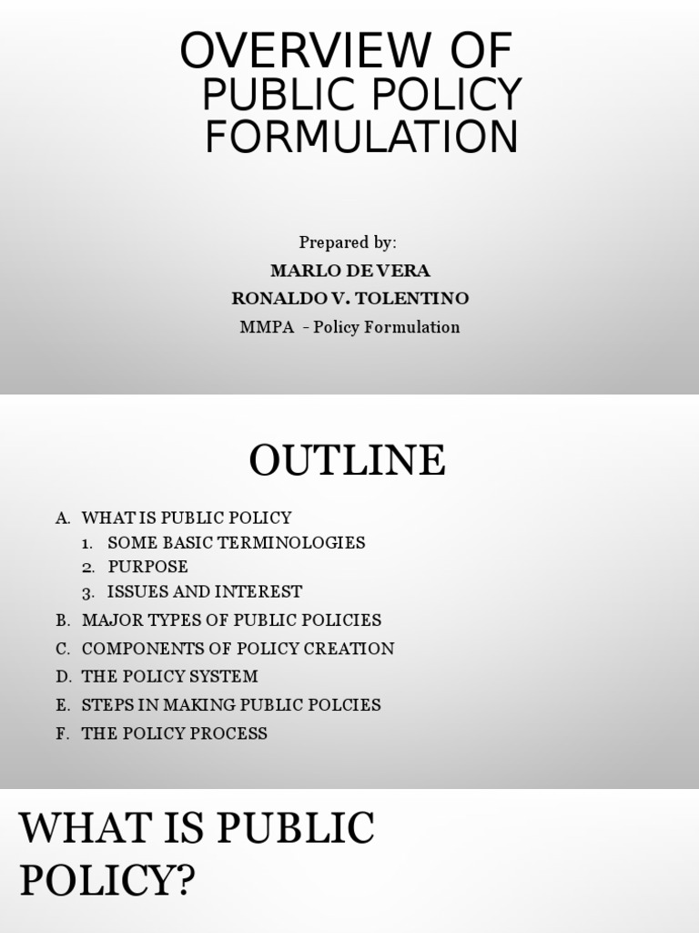 Public Policy | PDF | Policy | Evaluation