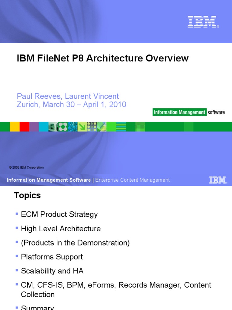 Filenet Architecture | PDF | Business Process Management | Application ...