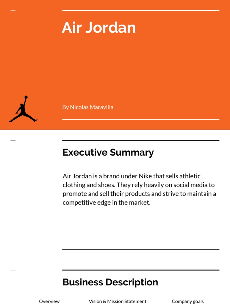 Air Jordan Market Strategy | PDF | Nike | Marketing