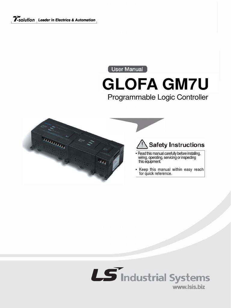 GLOFA-GM7U Manual Eng PDF | PDF | Programmable Logic Controller | Power Supply