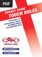 Touch Football Referee Signals Guide | PDF | Touchdown | Hand