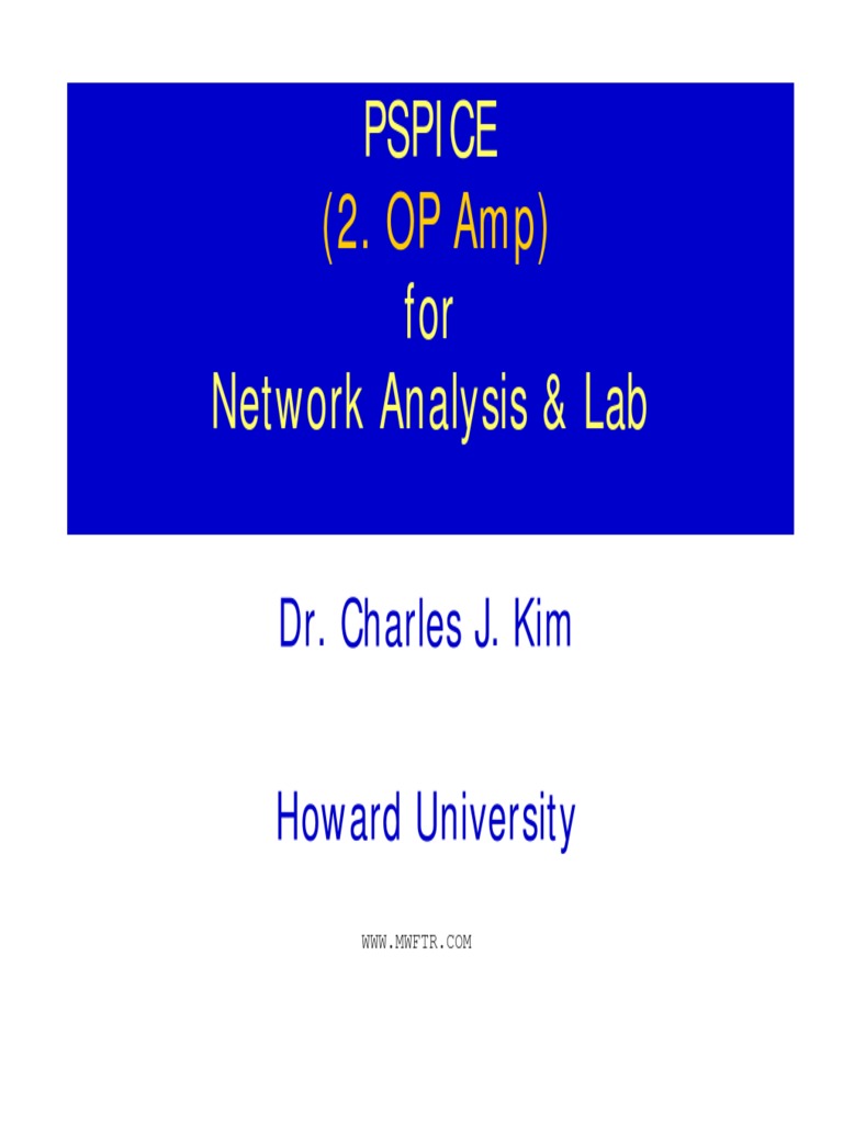 Simulating UA741 Op Amp in PSPICE | PDF | Science & Mathematics