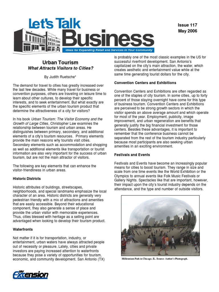 Urban Tourism PDF | PDF | Tourism | City