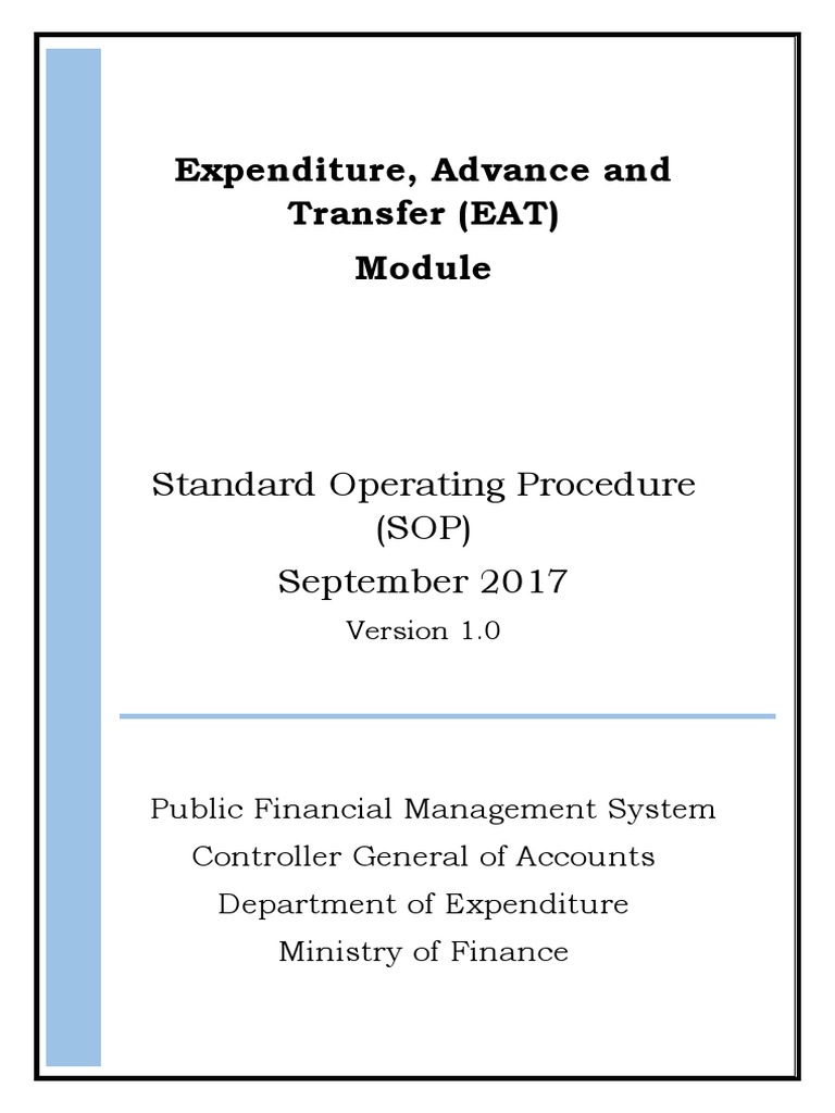 EAT SoP | PDF | Personal Identification Number | Payments