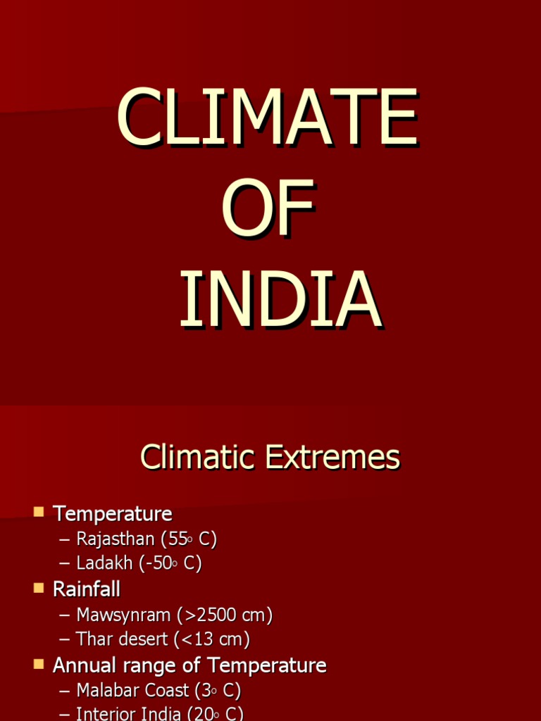 Climate OF India | PDF | Monsoon | Storms