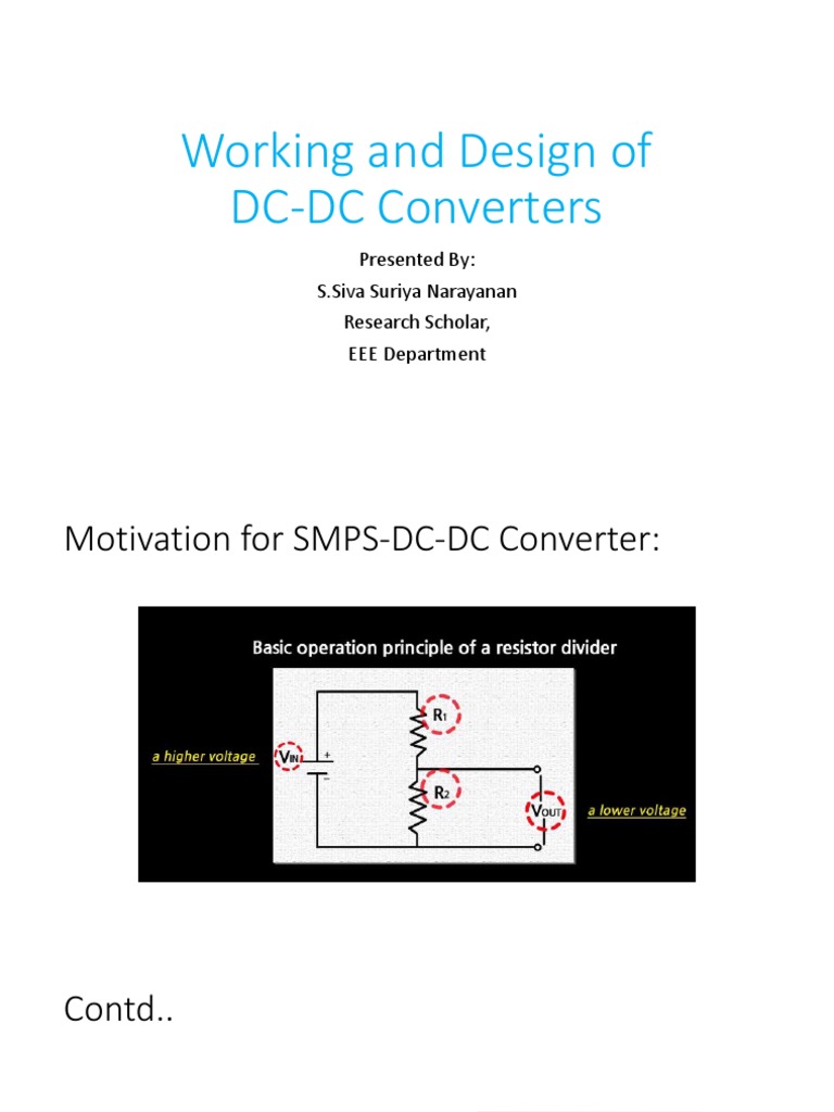 Working and Design of DC-DC Converters | PDF | Technology & Engineering