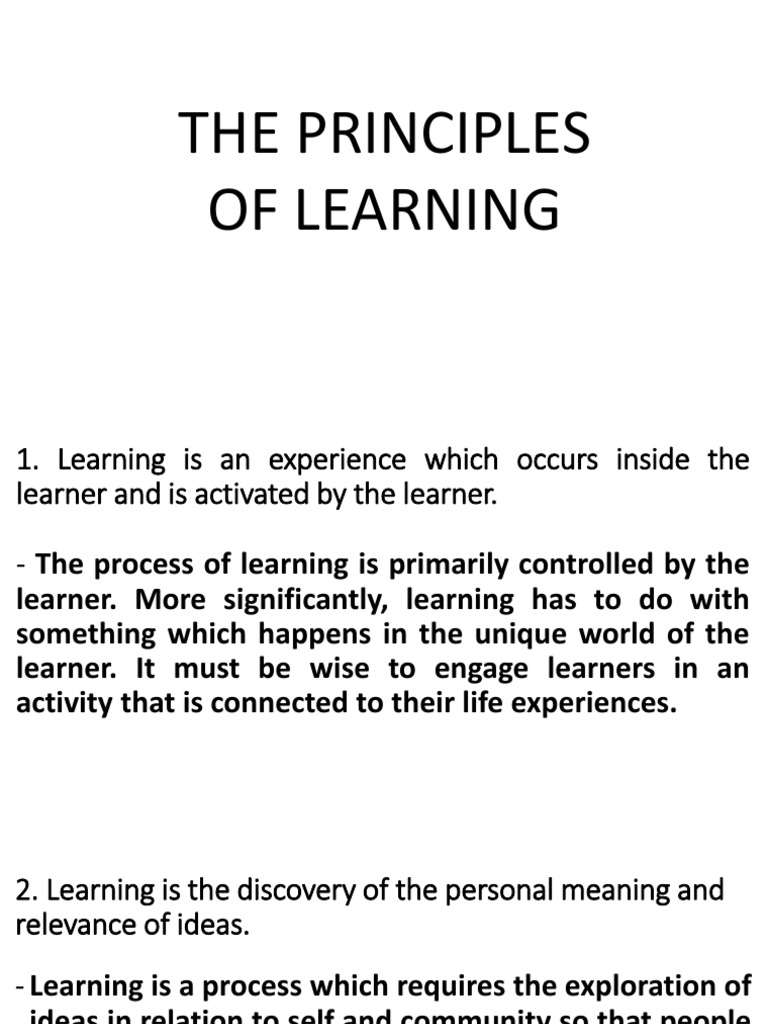Principles of Learning Mak2 | PDF | Learning | Emotions