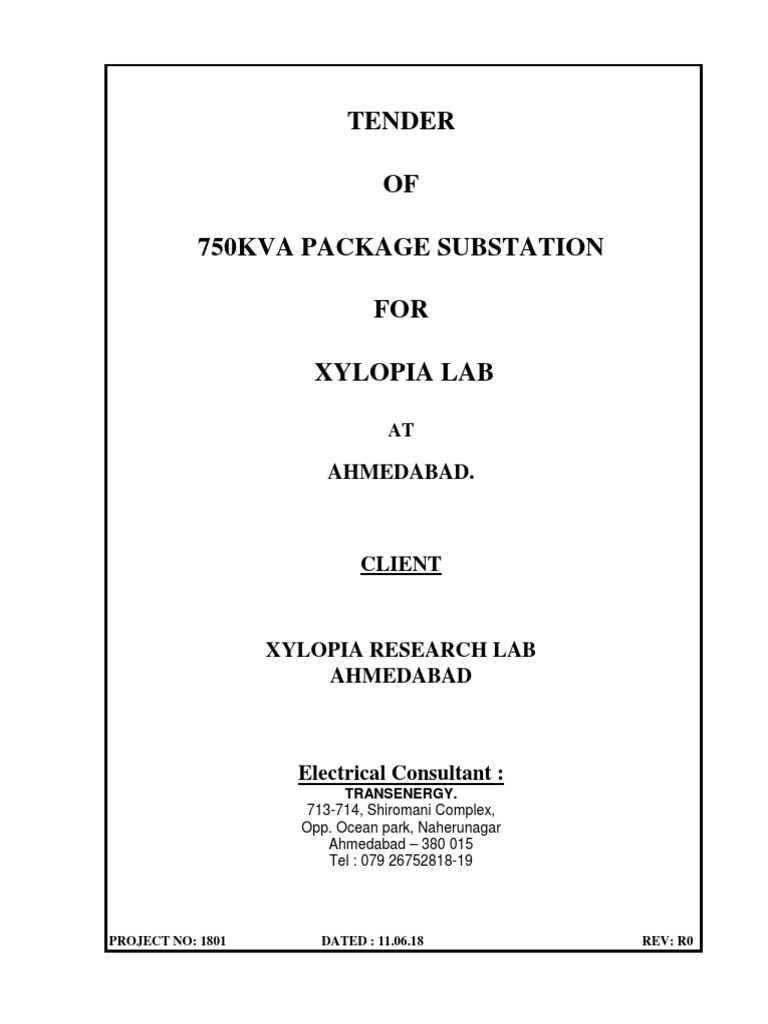 750kva Uss Tender | PDF | Electrical Substation | Transformer