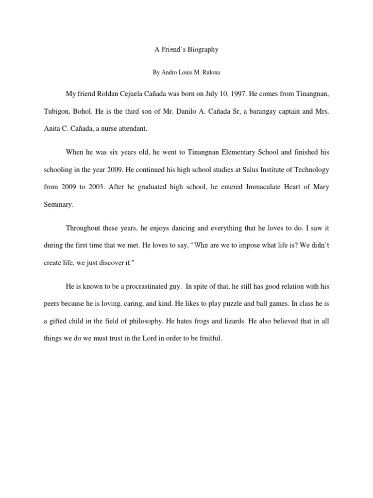 Biography (Expository Writing) | PDF