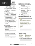Vocabulary & Grammar Test Unit 6 Test A | PDF