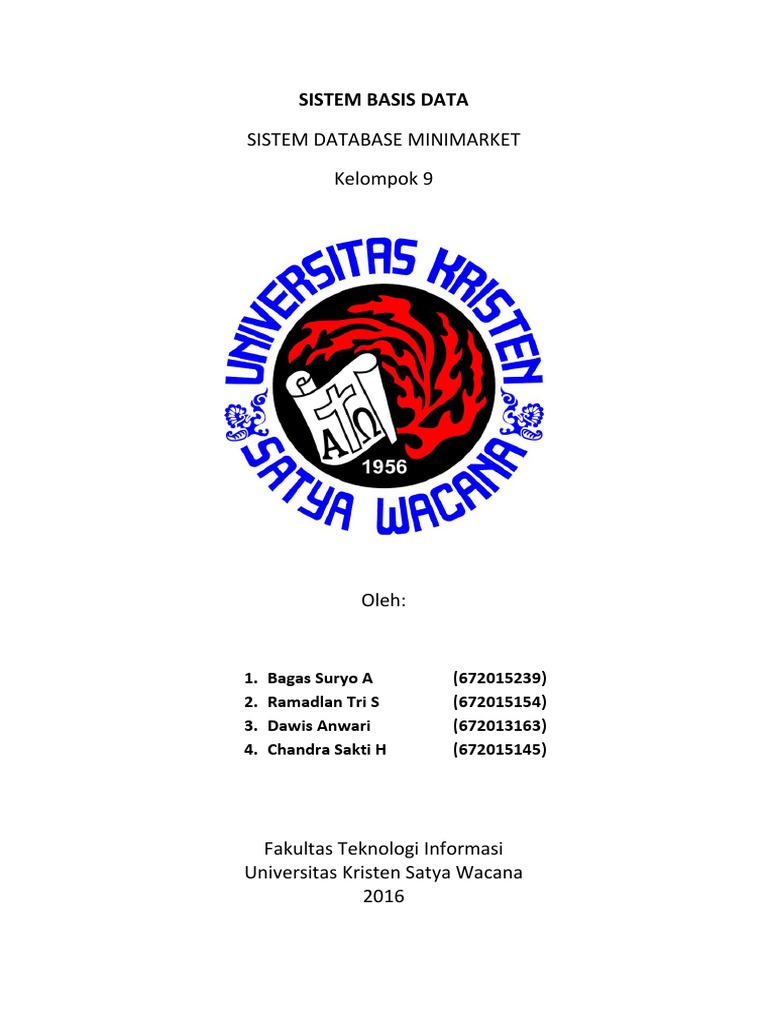 Project Database Minimarket | PDF