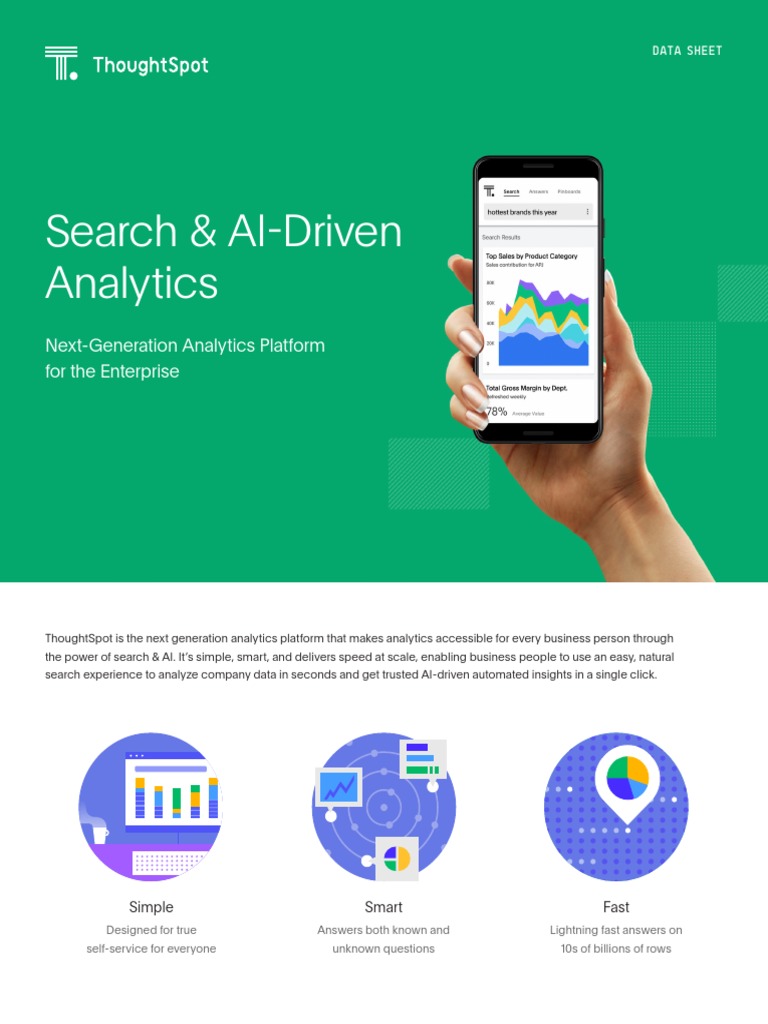 ThoughtSpot Data Sheet | PDF | Scalability | Analytics
