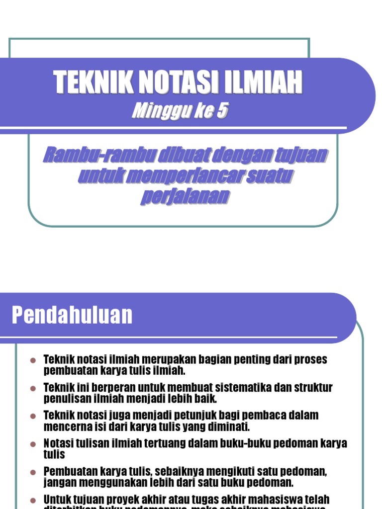 KTI MG5 Teknik Notasi Ilmiah 1 | PDF