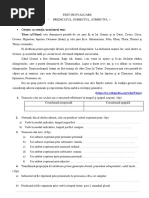 Test Substantivul Clasa 5 | PDF