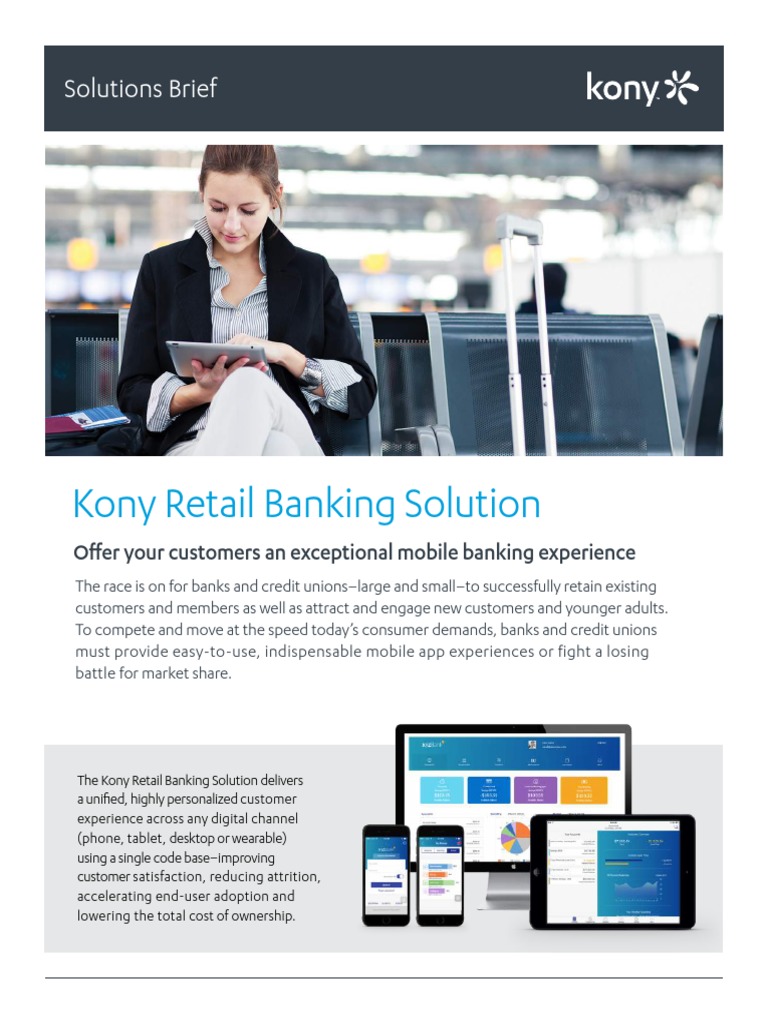 Kony Retail Banking Solutions Brief | PDF | Mobile App | Banks