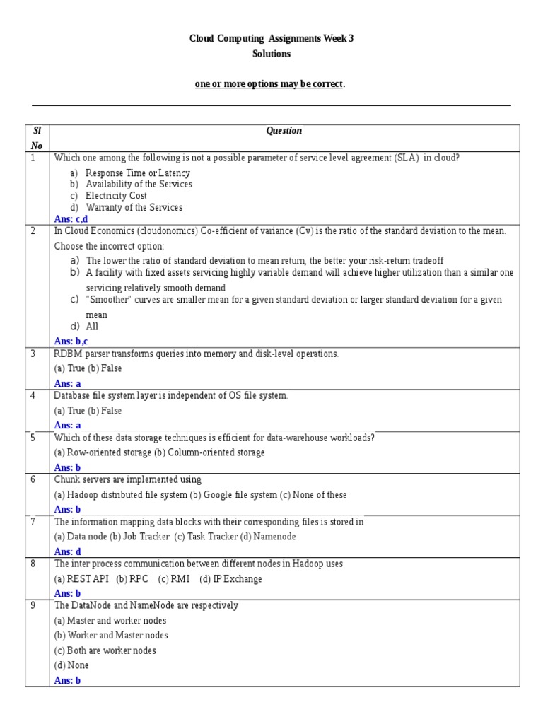 Week3 Assignment Solution | PDF | Open Stack | Apache Hadoop