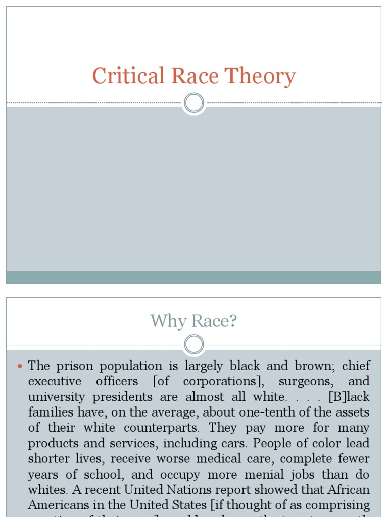 Critical Race Theory - 2018 | PDF | Critical Race Theory | Race (Human ...