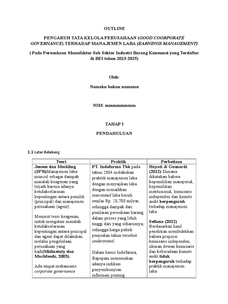 Contoh Outline | PDF