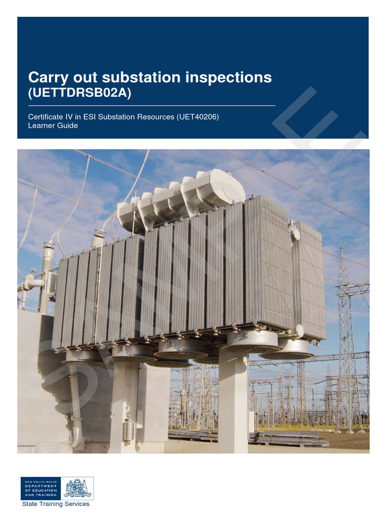 Sample: Carry Out Substation Inspections | PDF | Electrical Substation ...
