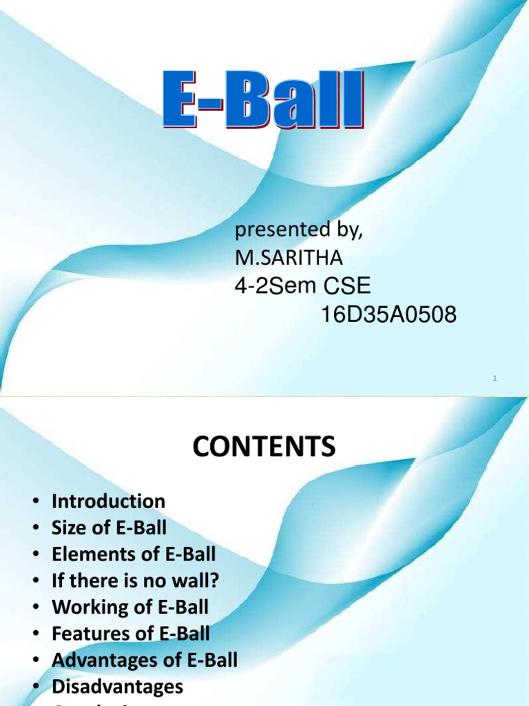E-Ball Technology | PDF