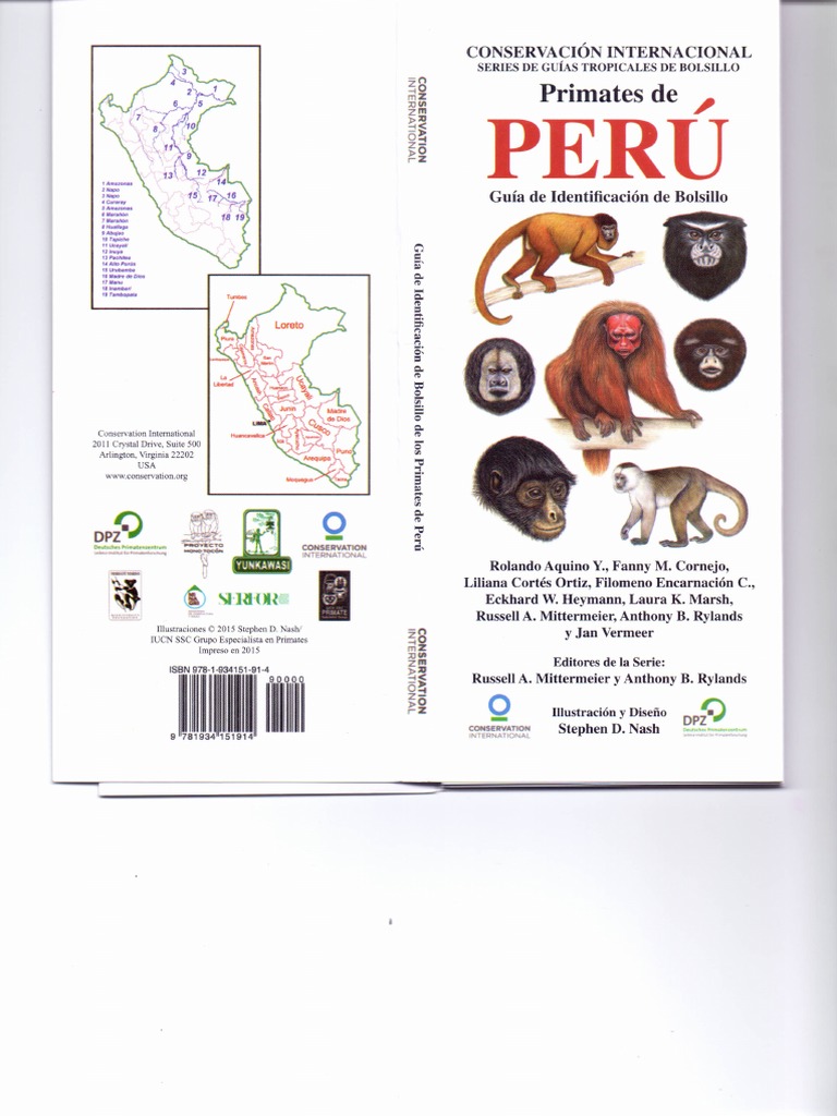 Primates Del Perú-Guía de Identificación | PDF | Taxonomía de primates ...