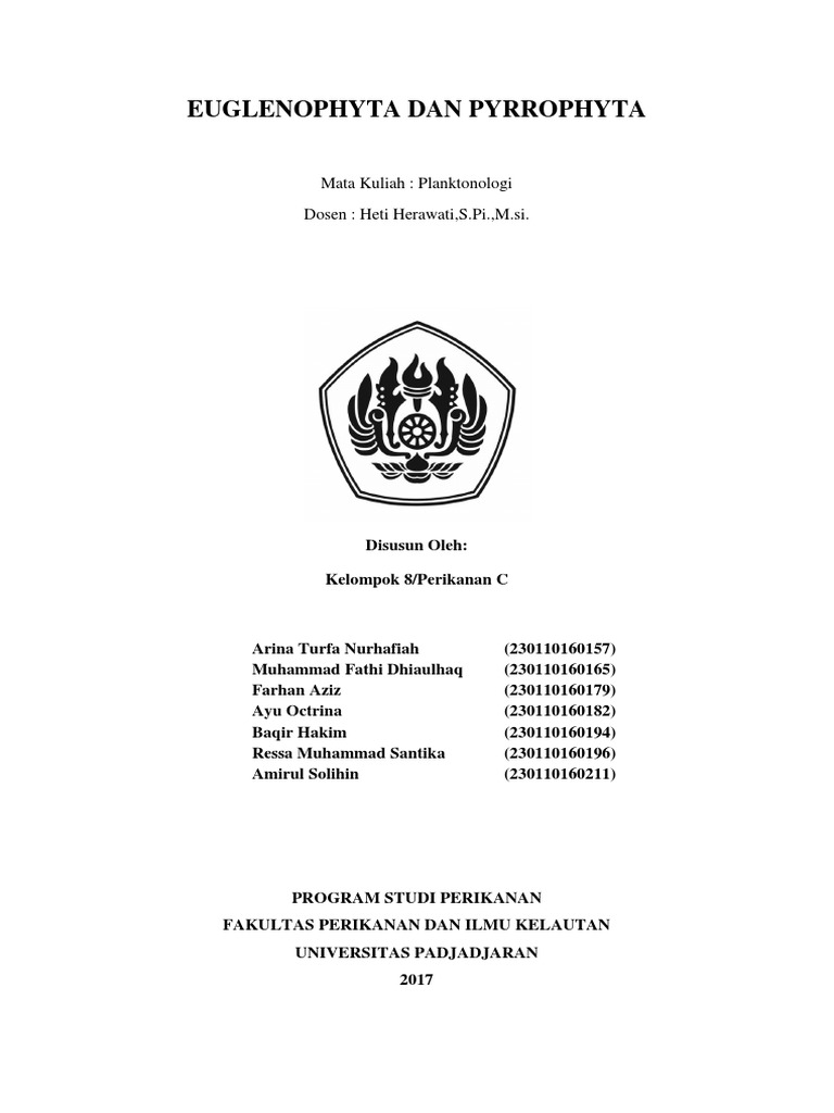 Euglenophyta & Pyrrophyta: Ciri dan Klasifikasi | PDF