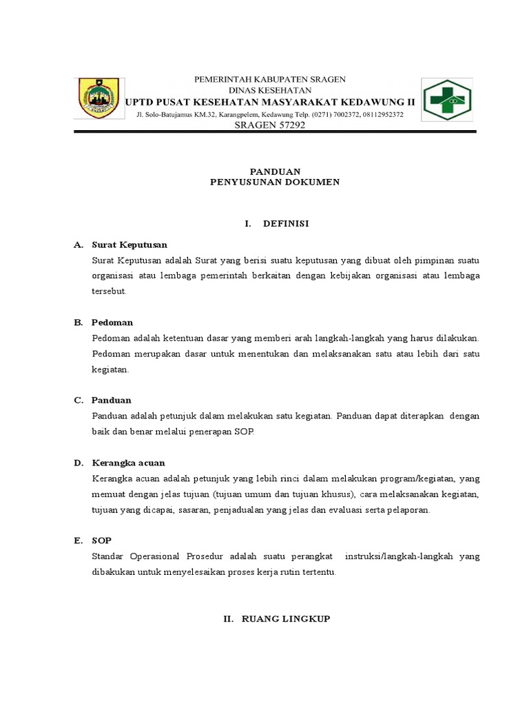 Panduan Pembuatan Pedoman | PDF