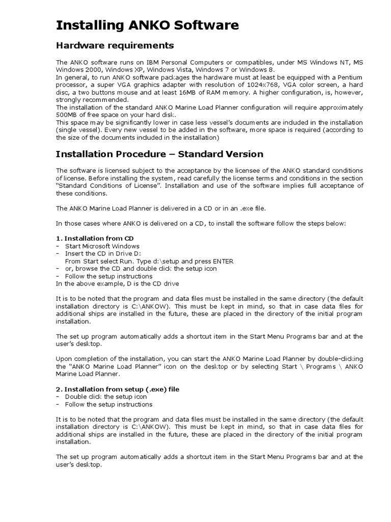 Installing ANKO Software | Download Free PDF | Microsoft Windows | Icon ...