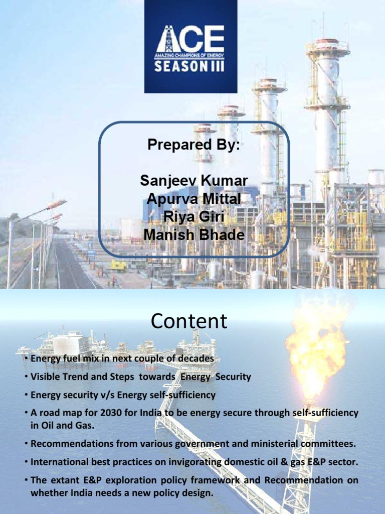 India’s Energy Security Roadmap 2030 | PDF | Hydroelectricity | Energy ...