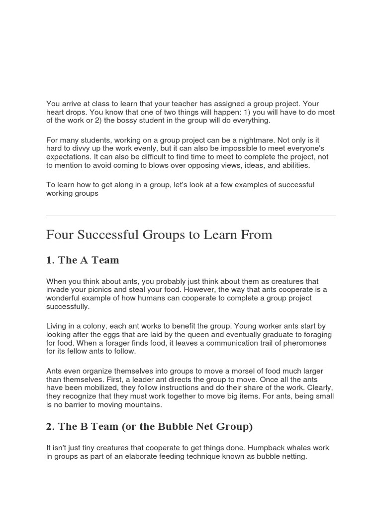 How To Survive (And Thrive!) Completing A Group Project: Four ...